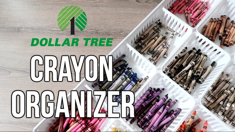 Dollar Tree DIY|Crayon/Colored Pencil Organizer!!!